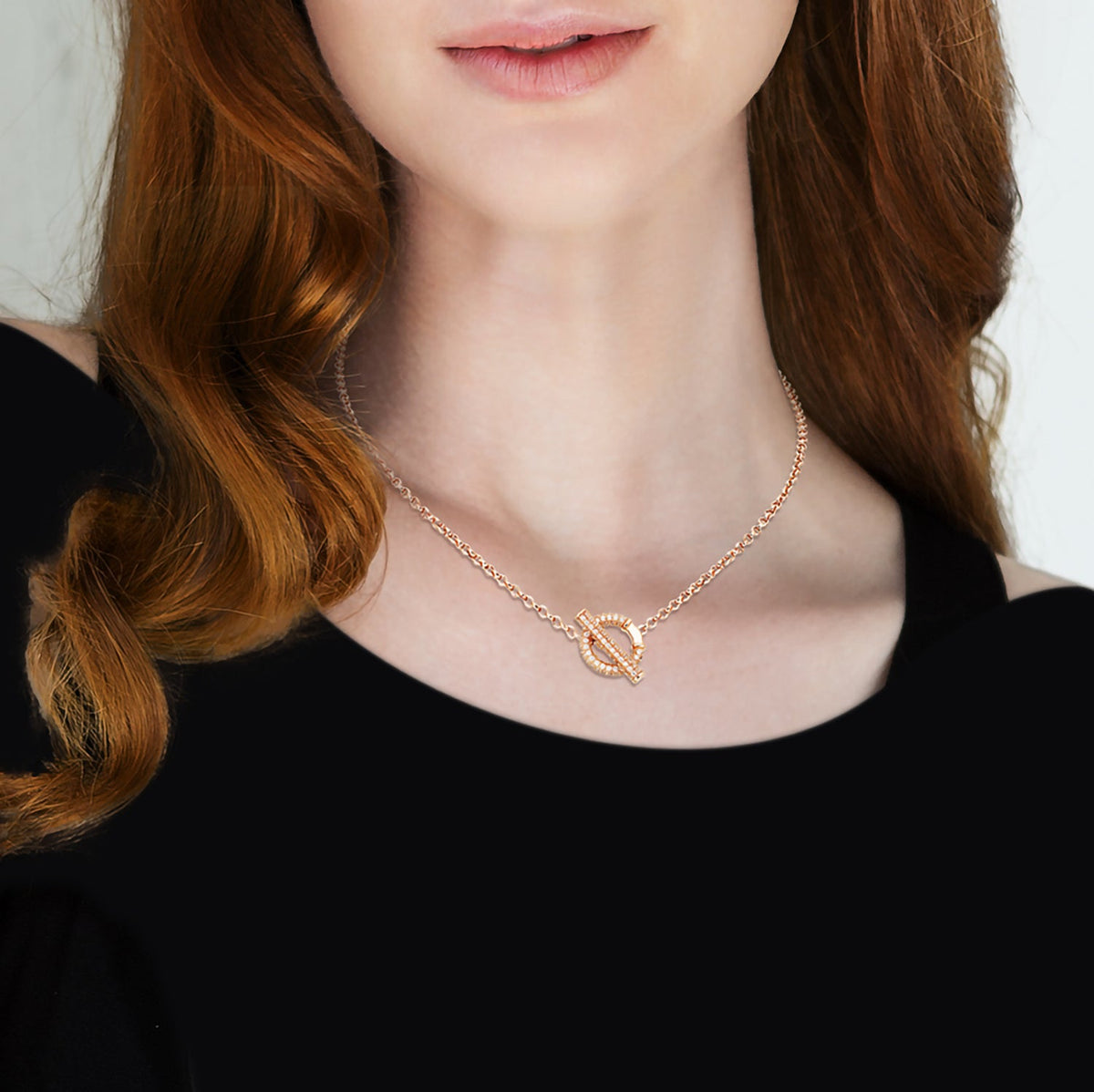 Golden Wishes Necklace - 18K Rose Gold Plated - Crystal | Pica LeLa ...